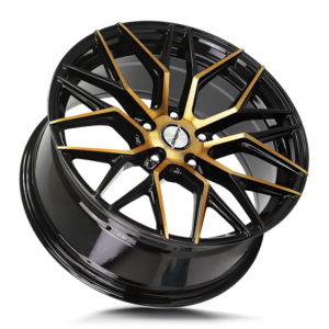 The Spring Wheel by Shift in Black Machined Bronze 18″ – Strada Wheels