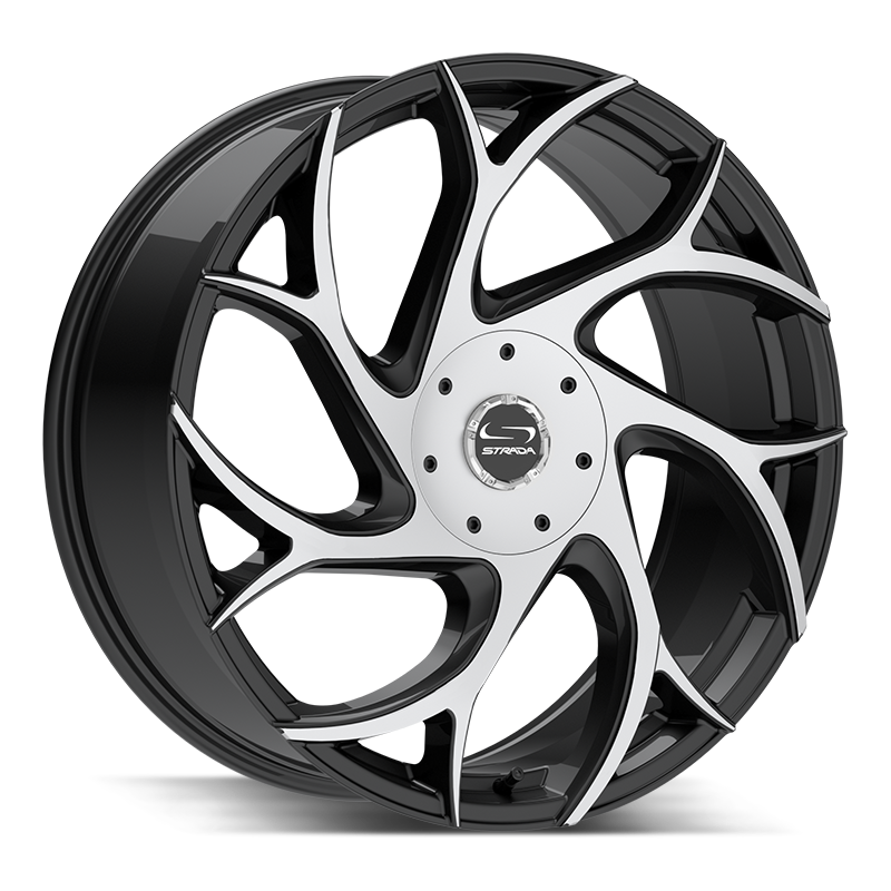 The Inferno Wheel by Strada in Gloss Black Machined – Strada Wheels