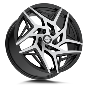 The Valve Wheel by Shift in Gloss Black Machined – Strada Wheels