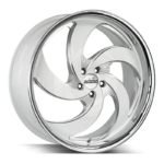 The Retro 5 Wheel by Strada Street Classics in Gloss White Milled SS ...