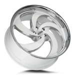 The Retro 5 Wheel by Strada Street Classics in Gloss White Milled SS ...