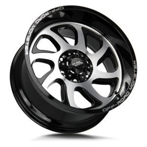 The M22 Wheel by Off Road Monster in Gloss Black Machined – Strada Wheels
