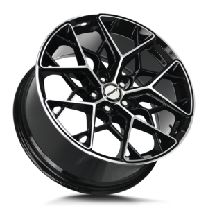 The Piston Wheel by Shift in Gloss Black Machined – Strada Wheels