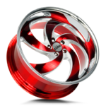 The Retro 5 Wheel by Strada Street Classics in Candy Red Milled SS Lip ...