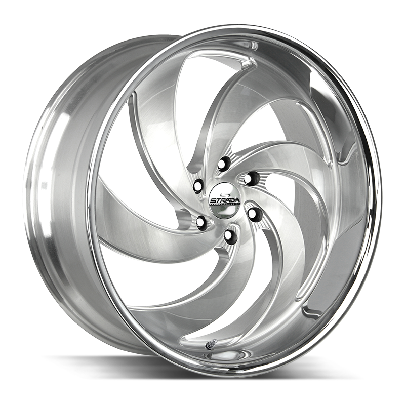 The Retro 6 Wheel By Strada Street Classics In Brushed Face Silver The Retro 6 Wheel By Strada Street Classics In Brushed Face Silver