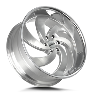 The Retro 6 Wheel by Strada Street Classics in Brushed Face Silver ...