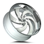 The Retro 6 Wheel by Strada Street Classics in Gloss White Milled SS ...