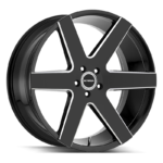 The Coda Wheel by Strada in Gloss Black Milled – Strada Wheels