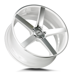 The Perfetto Wheel by Strada in White Machined – Strada Wheels